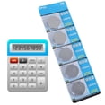 CEORPER 5Pcs CR2450 3V Coin Cell Batteries for Electronics High ...