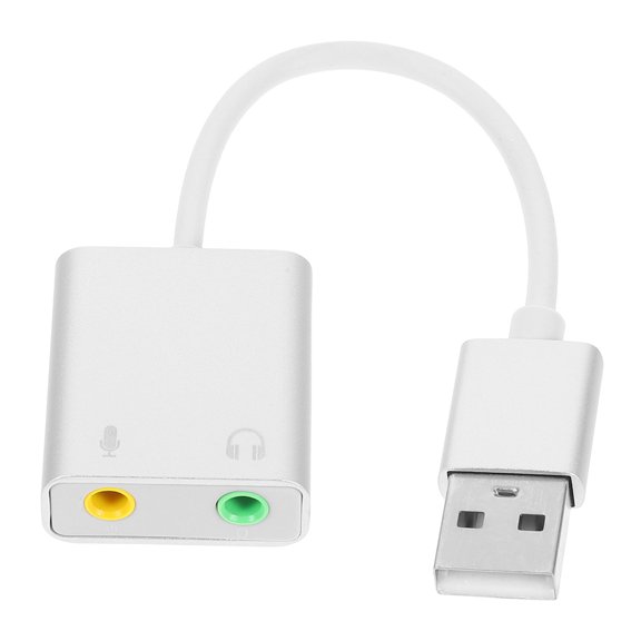 DUKABEL USB to 3.5mm Jack Headset Audio Adapter, TRRS Mic-Supported ...