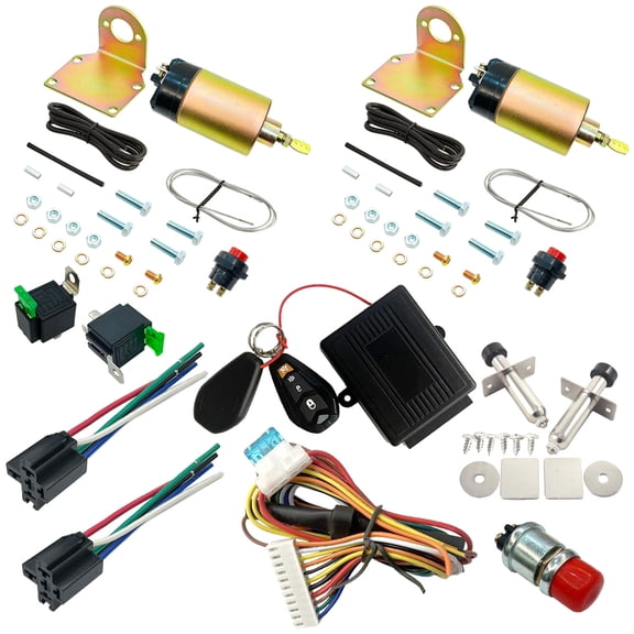 Two Door Shaved Door Handle Kit for Street Rat Hot Rod with Door ...