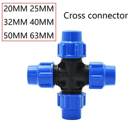 20/25/32/40/50/63mm Pvc Pe Tube Tap Water Splitter Plastic Quick Valve Connector Garden Farm ...