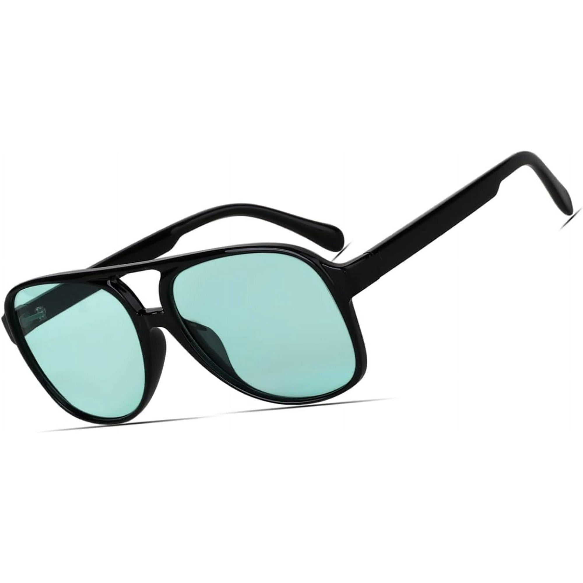 Click here for Laicaiw Big 70s Retro Inspired Clear Yellow Sungla... prices