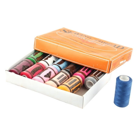 Household Polyester Clothing Sewing Thread Spool Reel Assorted Color ...