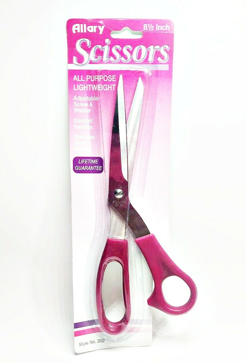 Lot of 2 Allary #202 All Purpose Lightweight Scissors, 8.5 Inch, Red ...