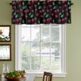 2 Pack Red Cherry Valance for Window Retro Rustic Sweet Red Berry Fruit ...