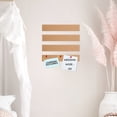 WORGEOUS 5 Pcs Self-adhesive Cork Board Clear Frameless Bulletin Strip ...