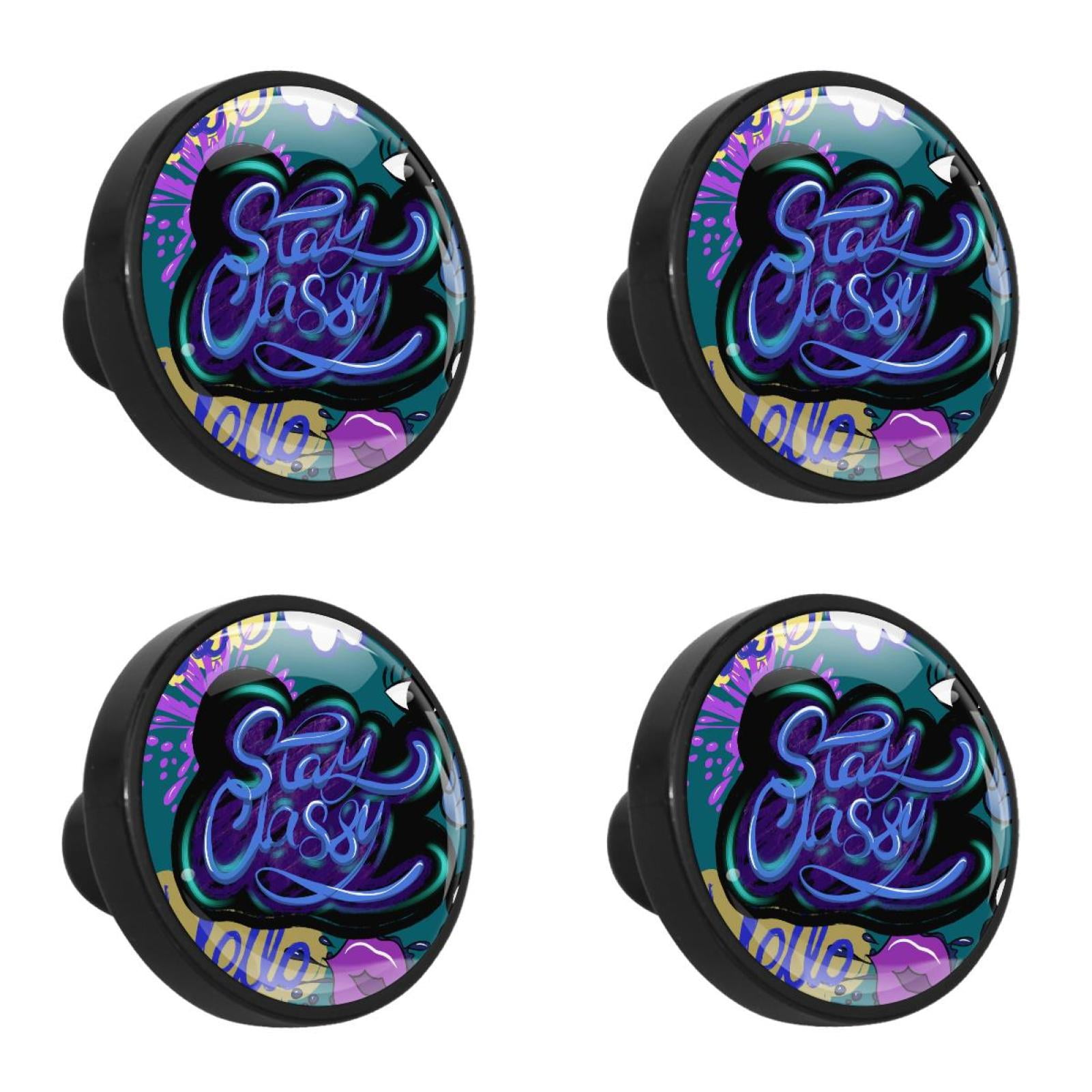 4 Pcs Letter Knobs for Kitchen Cabinet Cupboard Dresser Bookcase Drawer ...