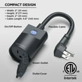 Merkury Outdoor Smart Plug - Smart Outlet, IP65 Weather-Resistant ...