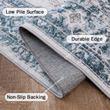 KUETH Modern Area Rug 2x3 Doormat, Low Pile Machine Washable Rugs ...