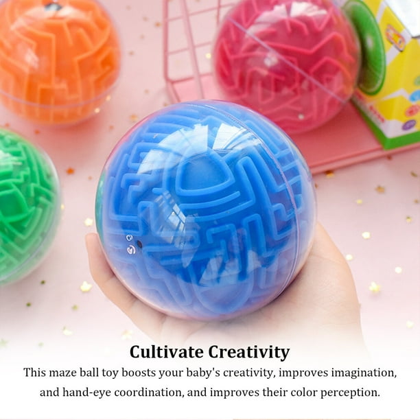 3D Mini Maze Ball Early Hand Flexibility Education Rolling Toys ...