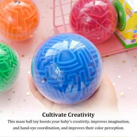 3D Mini Maze Ball Early Hand Flexibility Education Rolling Toys ...