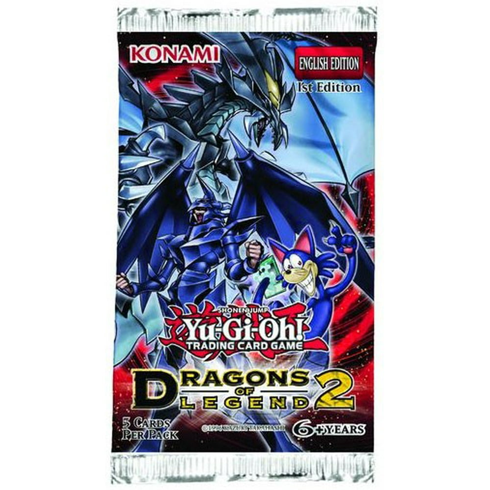 Yu-Gi-Oh Dragons of Legend 2 Booster Pack - Walmart.com - Walmart.com