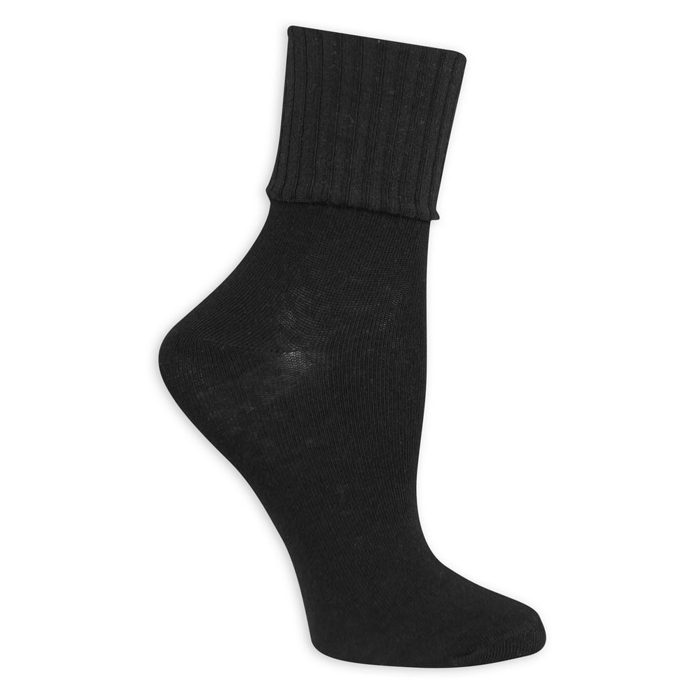 Womens Turn Cuff Socks 3 Pack