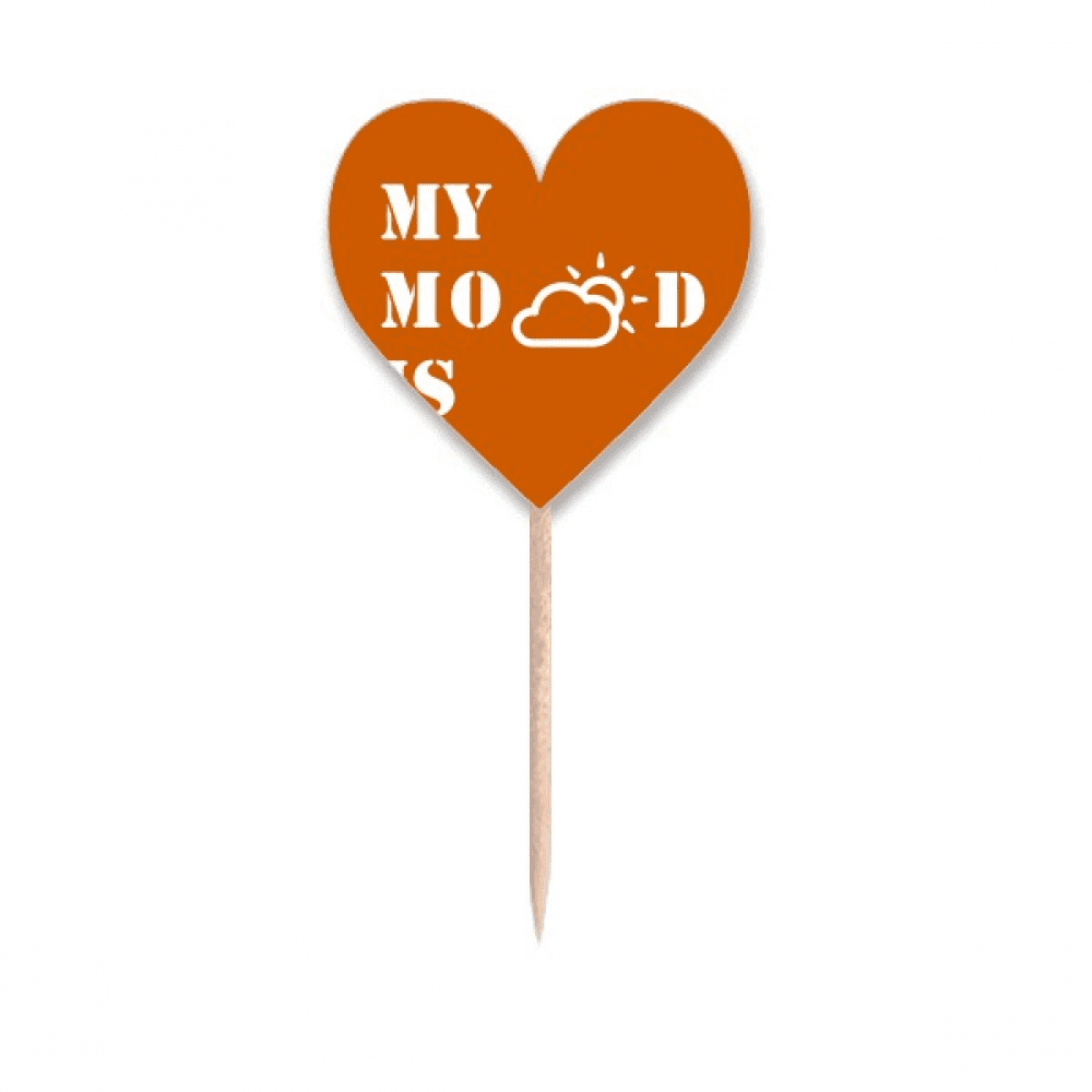 El General Mood Cloud tiempo Etiqueta del corazón de la bandera del ...