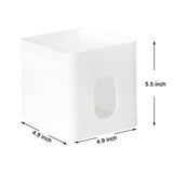 Youngever 2 Pack Napkin Box Covers, Plastic Square Tissue Box Holders ...