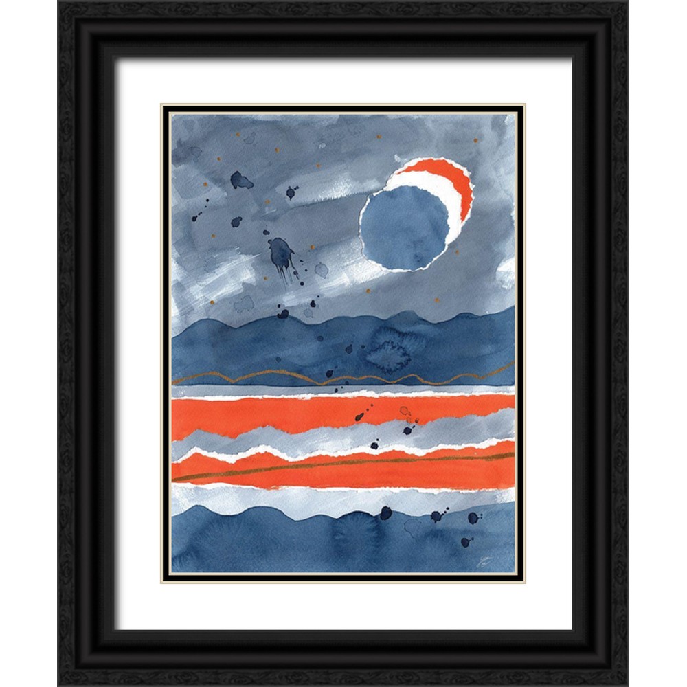 Lee, Judson 25x32 Black Ornate Wood Framed with Double Matting Museum ...