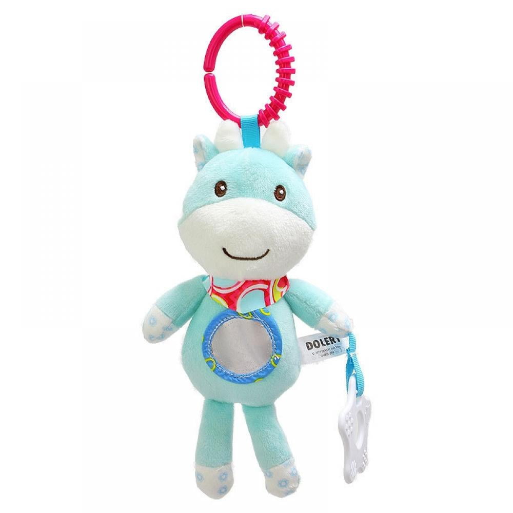 Baby Soft Plush Hand Rattle, Squeaker Sticks for Toddlers - Ring Bell ...