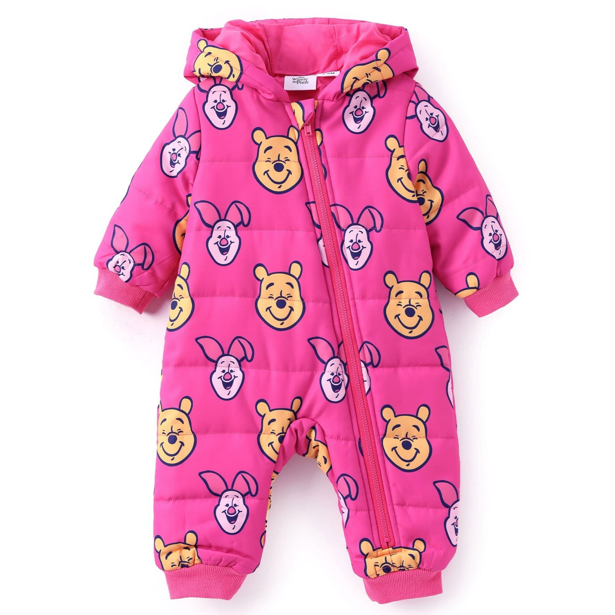 Click here for Disney Winnie Baby Girl Footed Pajamas Zip Up Slee... prices