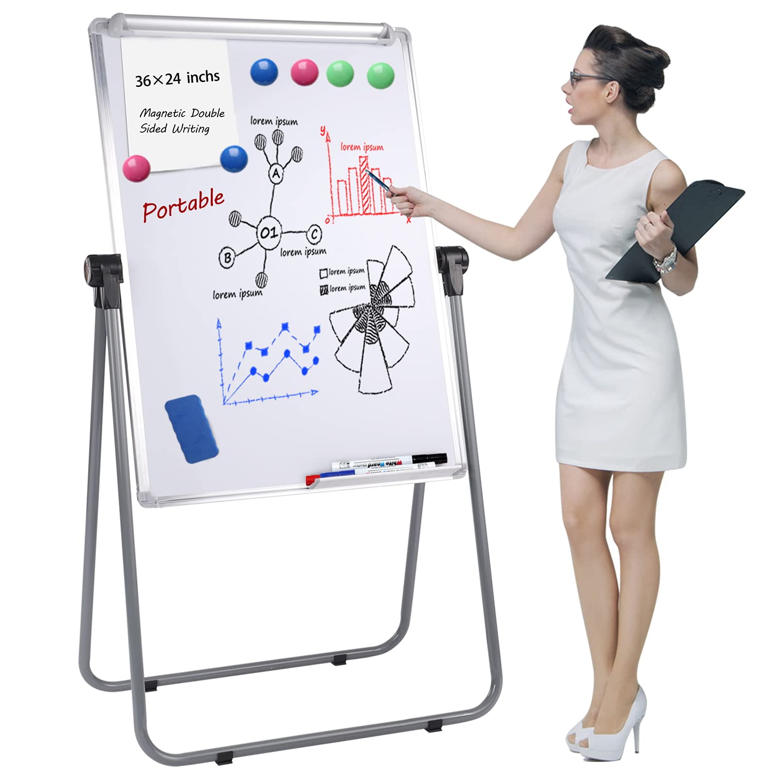 Click here for Scool Koksry Dry Erase Board With Stand  Double Si... prices