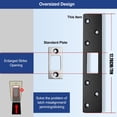 7 Inch Extra Large Hit Plate 2Mm Thick Stainless Steel Door Latches ...
