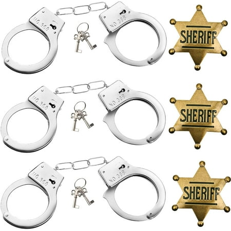 densenon 6 Pieces Metal Sheriff Badge Set Included 3 Pieces Bronze ...