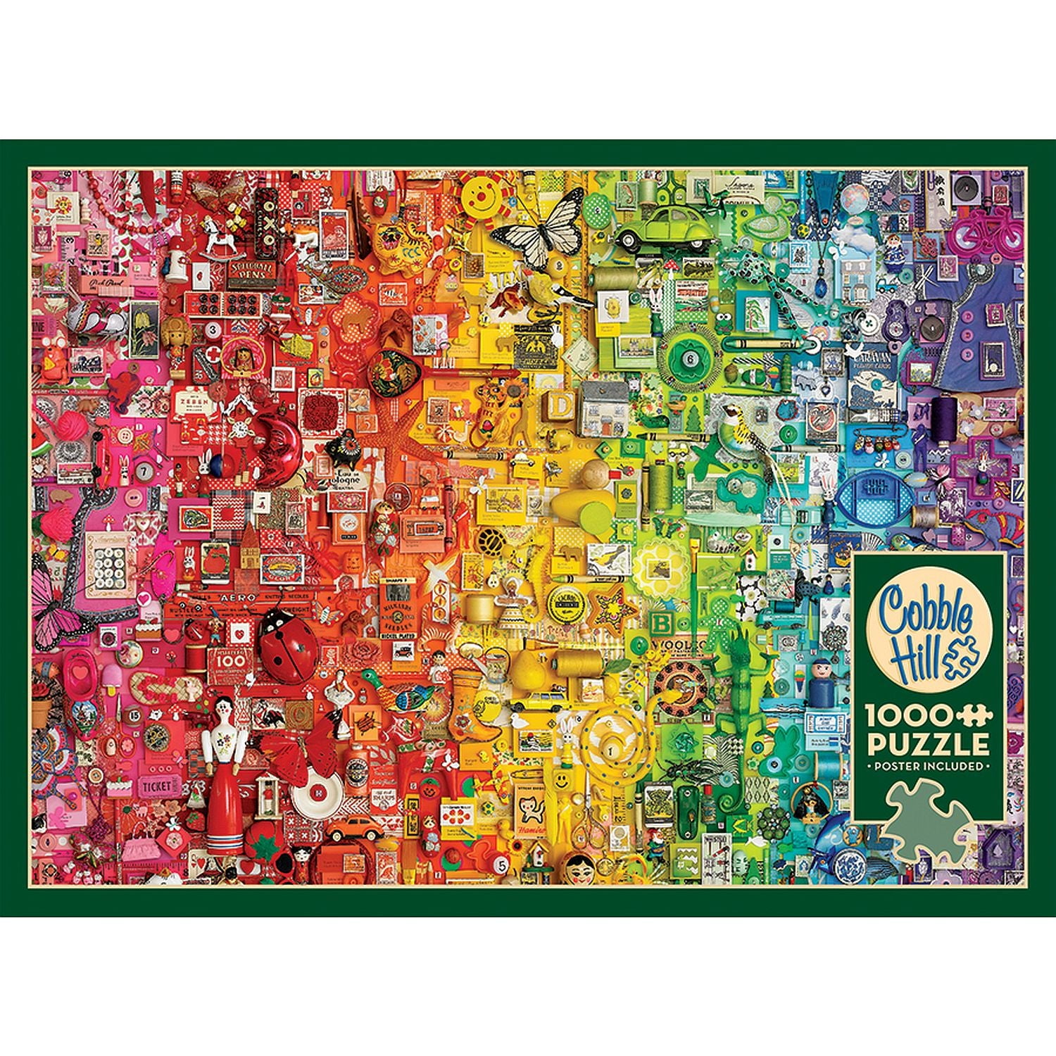 Click here for Cobble Hill Jigsaw Puzzle - Colorful Rainbow  1000... prices
