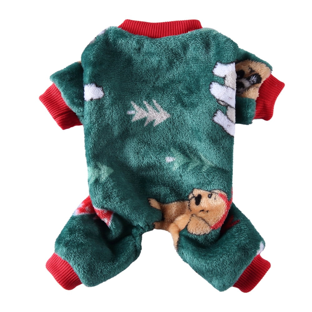 Monfince Christmas Dog Pijamas Santa Claus Xmas Puppy Pjs Dog Flannel ...