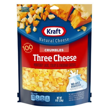 Kraft Mexican Style Four Cheese Blend Shredded Cheese, 8 oz Bag ...