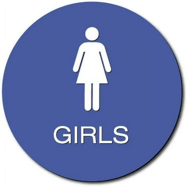 California Unisex RESTROOM Door Sign-Brown / White (4 Units) - Walmart.com