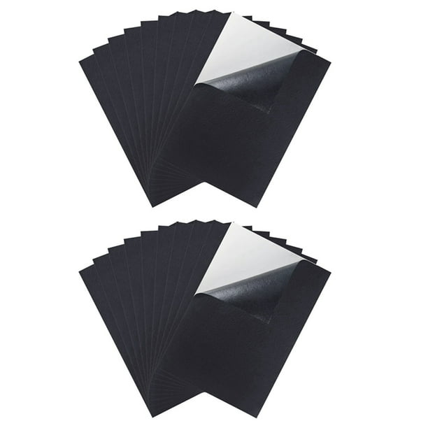 Black Adhesive Back Felt Sheets Fabric Sticky Back Sheets Self-Adhesive ...