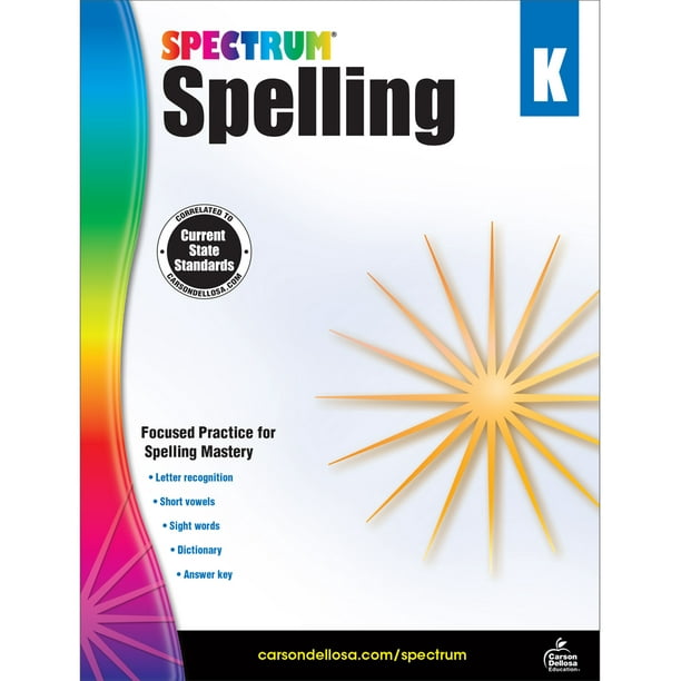 Spectrum Kindergarten Spelling Workbook State Standards Spelling spectrum-kindergarten-spelling-workbook-state-standards-spelling