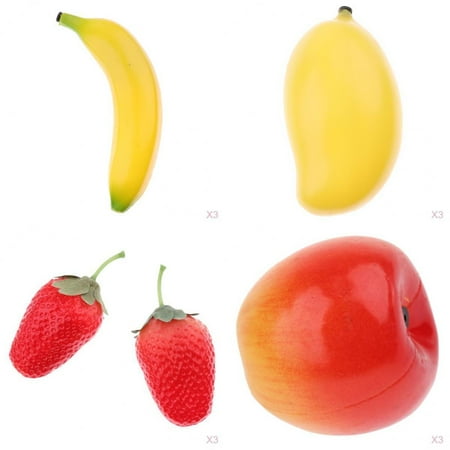 12x Kids Percussion Fruit Shaker Maracas For Early Leaning Education ...