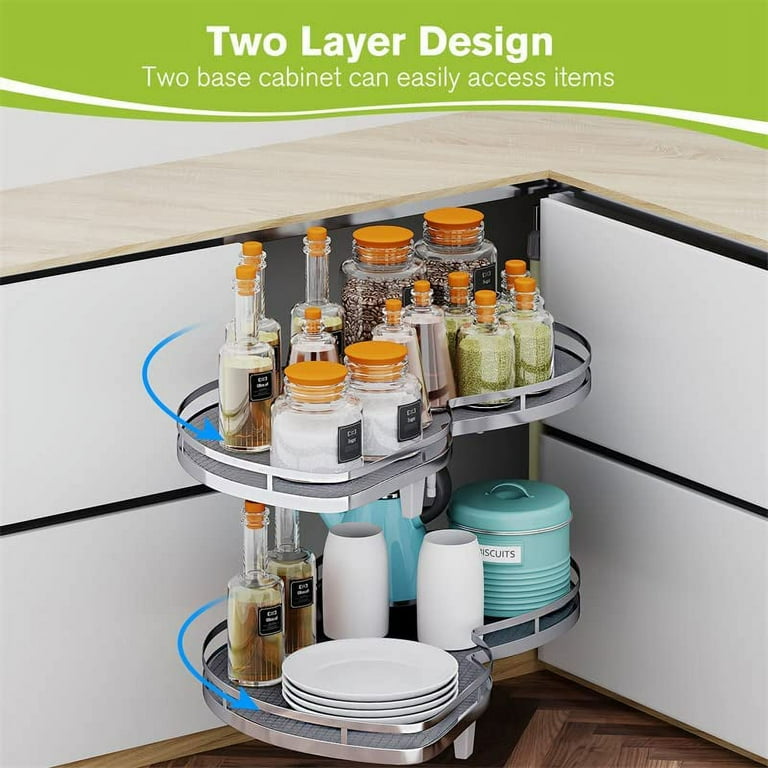 Kitchen Corner Blind Cabinet Pull Swing Out Organizer | Cabinets Matttroy