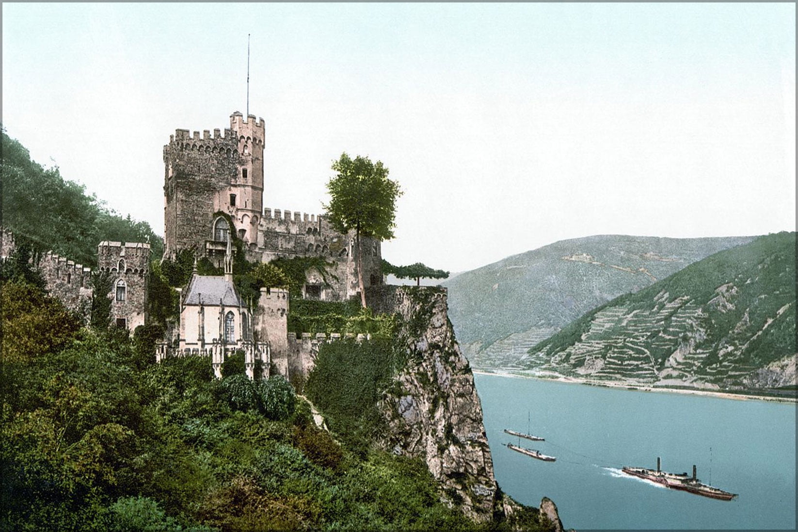 24"x36" Gallery Poster, Rheinstein Castle 1890-1905 - Walmart.com
