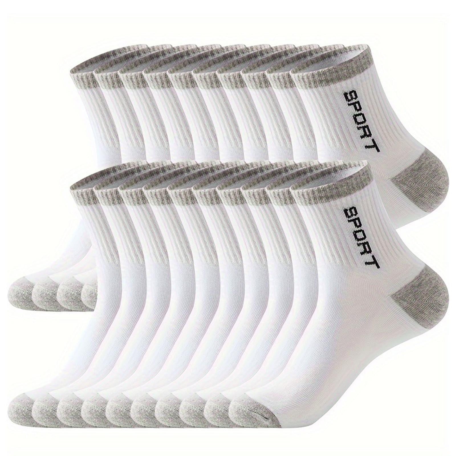 Click here for Weiqiqre 10 Pairs Mens Athletic Ankle Socks Cushio... prices