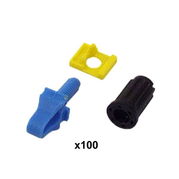 IEC PQ01002-100 Rack Studs for square hole racks - bag of 100 - Walmart.com