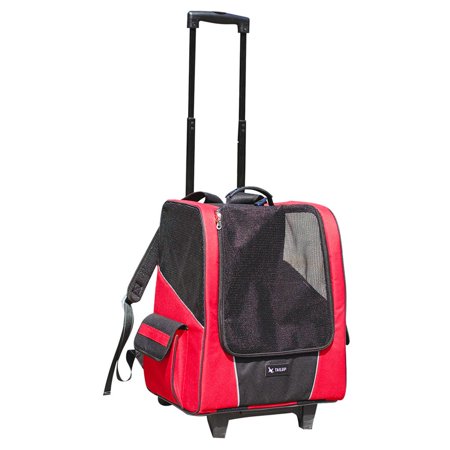 Pet Dog Animal Trolley Carrier Travel Backpack Wheeled Cage Crate Bag ...