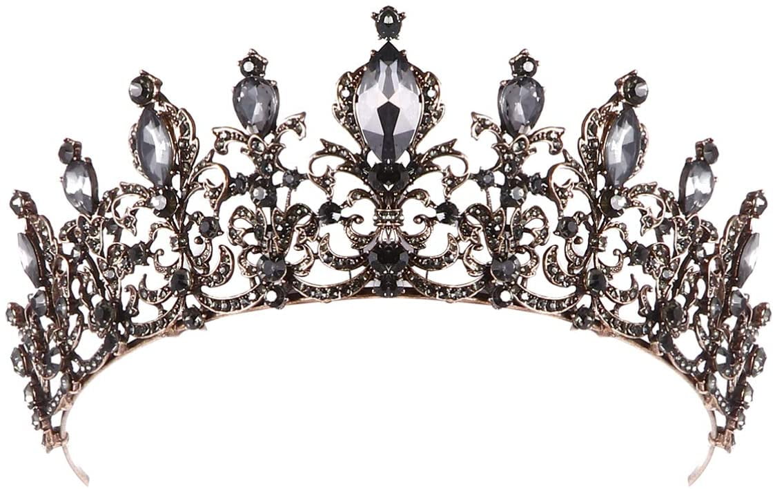 Vintage Baroque Bride Crown Queen Rhinestone European Vintage Princess ...