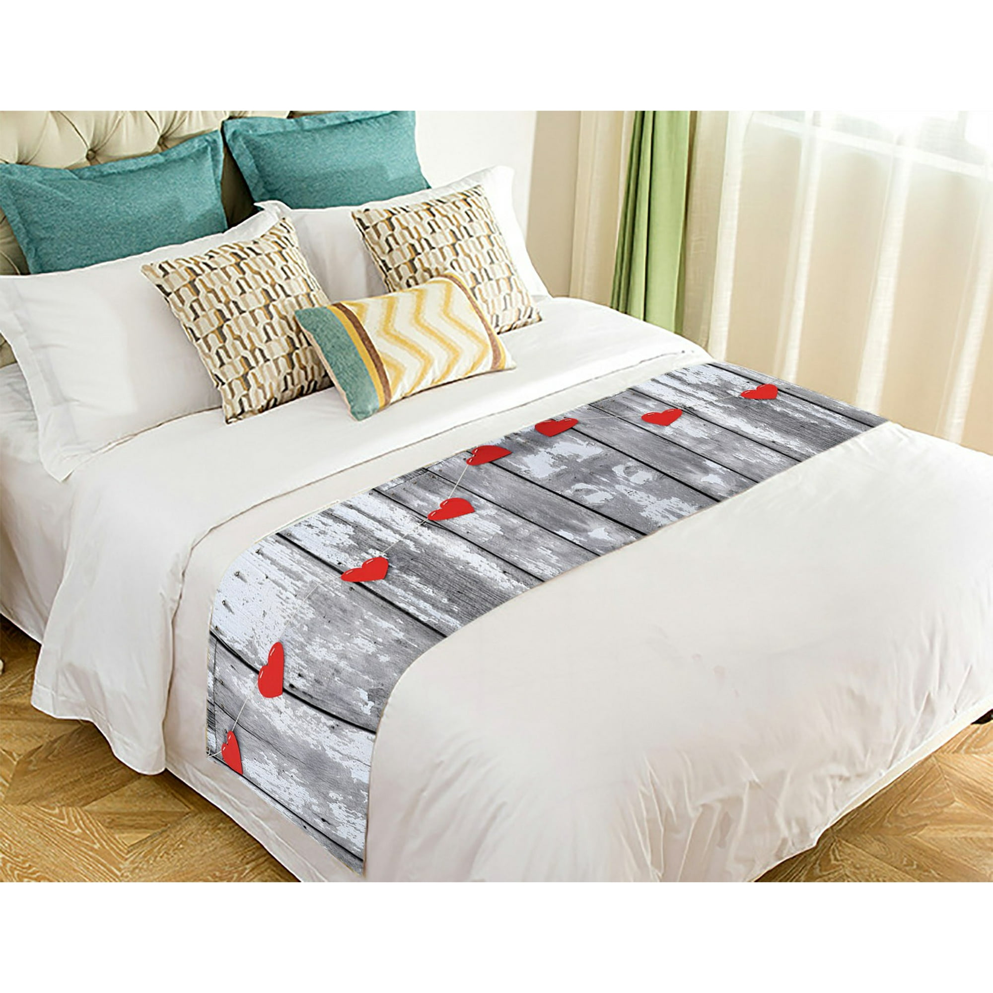 Click here for Erehome Valentine Bed Runner Bed Scarf Bed Decor 2... prices