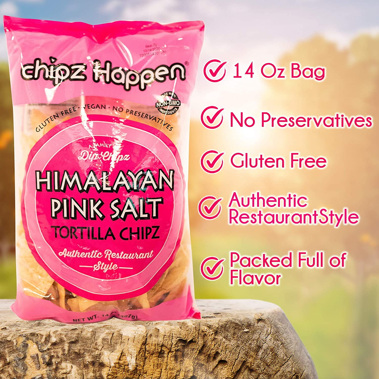 Pink Tortilla Chips