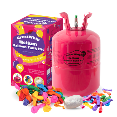 Balloon Time Jumbo 12" Helium Tank Blend Kit (4 Boxes) - Walmart.com