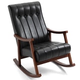 AVAWING Upholstered Rocking Chair for Bedroom & Living Room, Modern ...