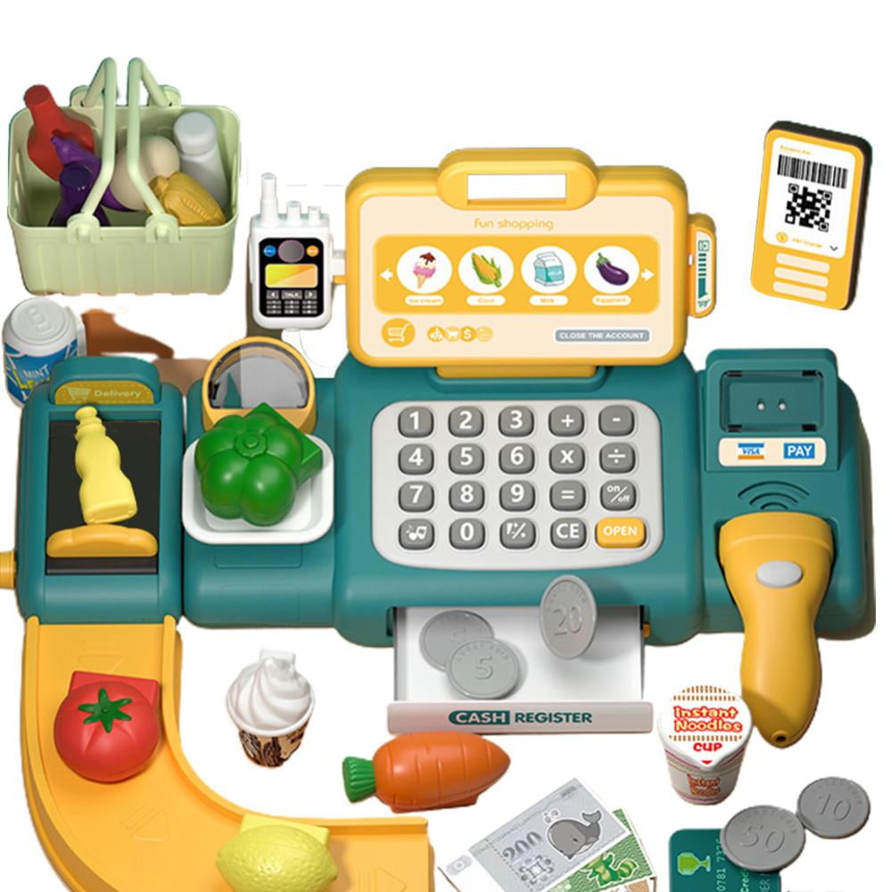 CSCHome Kids Play House Toys Sound Announcing Smart Recognition Cash ...