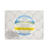 Darice Clear Bead Storage System, 6.25 x 4.75 x 2.08 inches - Walmart.com