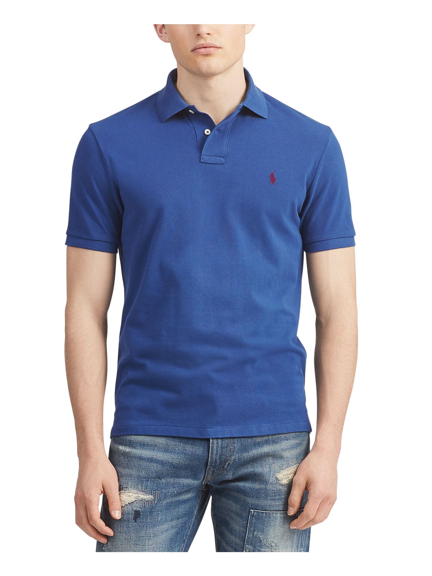 POLO RALPH LAUREN Mens Navy Logo Graphic Classic Fit Cotton Polo XXL ...