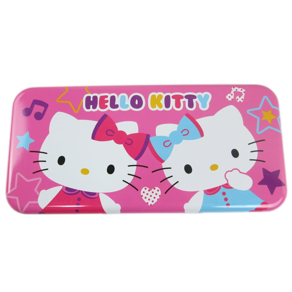 Hello Kitty Tin Pencil Box - Twins - Walmart.com - Walmart.com