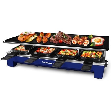 Raclette Table Grill Electric Indoor Grill Korean BBQ Grill Removable ...