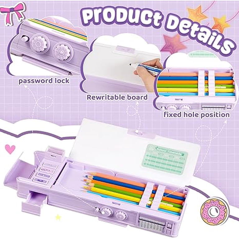 Teen Girl Gifts Pop Up Multifunction Pencil Case(NO LOCK) Cute Cartoon ...