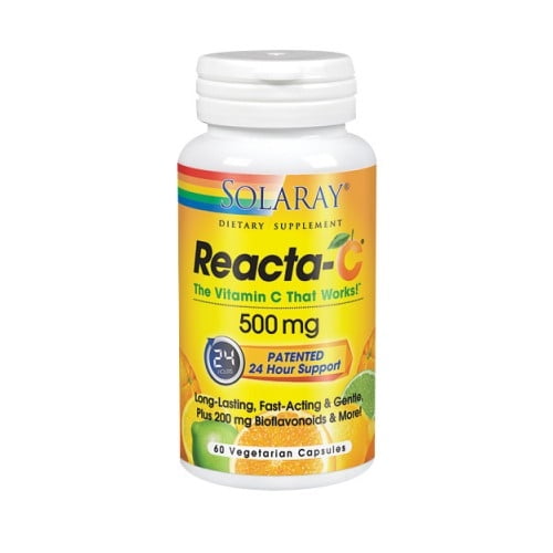 Suplemento Solaray Reacta-C 60 cápsulas (paquete de 2) de vitamina C ...