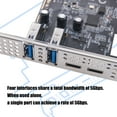 USB 3.2 PCIe Card 2 Type C 2 TypeA Port 10Gbps Data Transfer Desktop ...