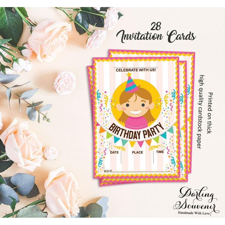 Handmade Birthday Invitation Cards For Kids